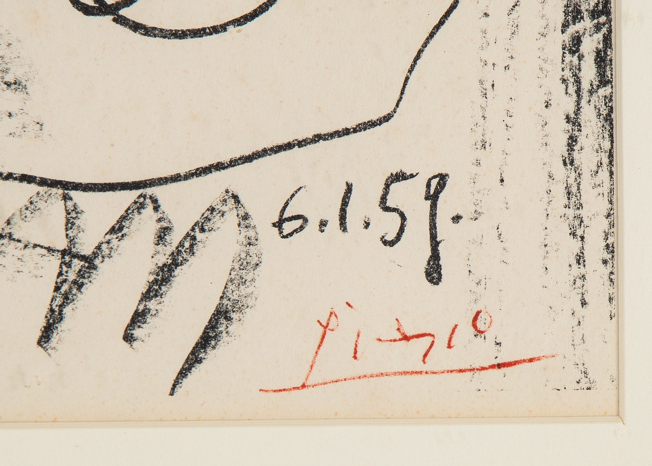 Pablo Picasso, efter, litografi, tryckt signatur i rött, upplaga om ...