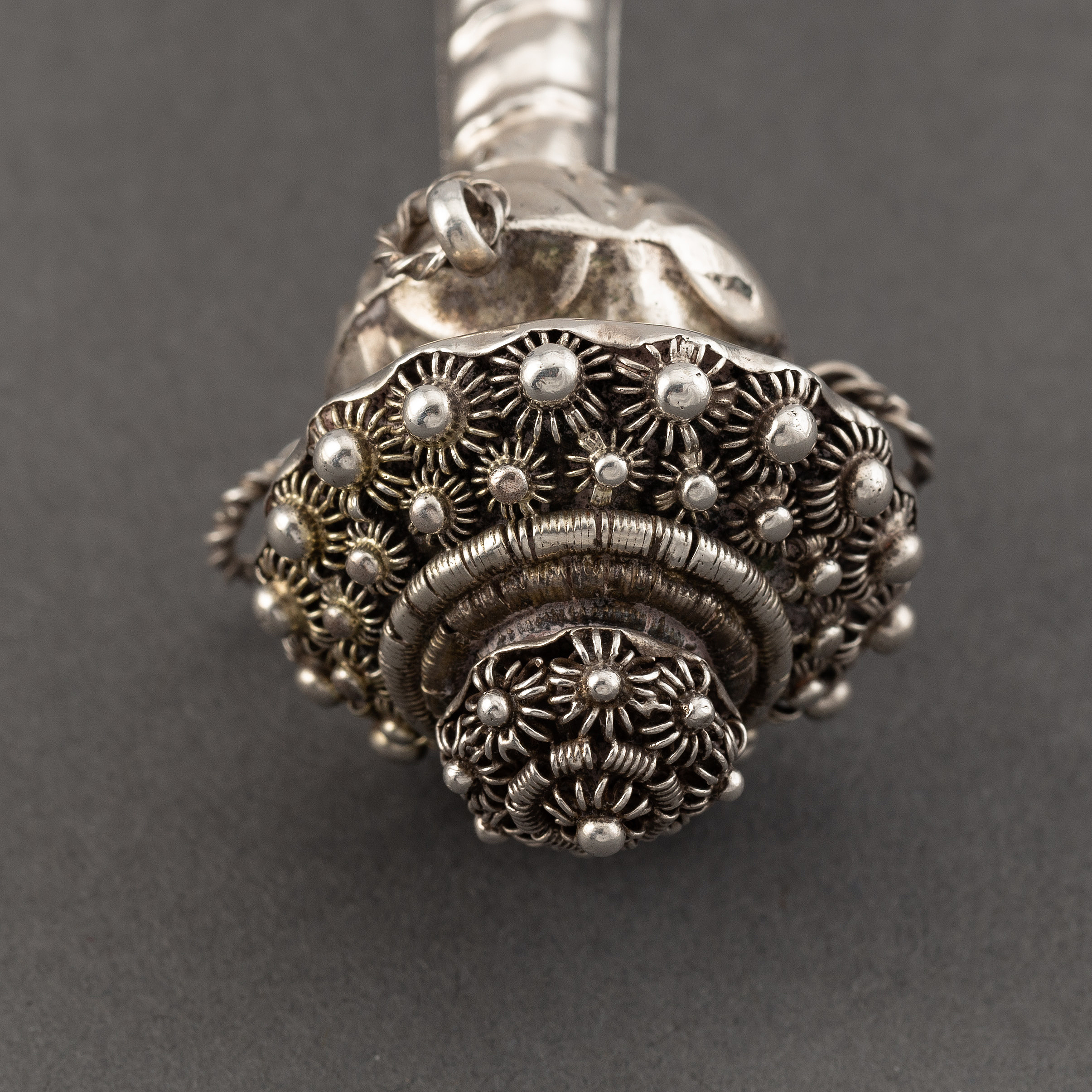 Skedar, 2 st, silver, en av Johan Schröder, Landskrona 1765 och en av ...