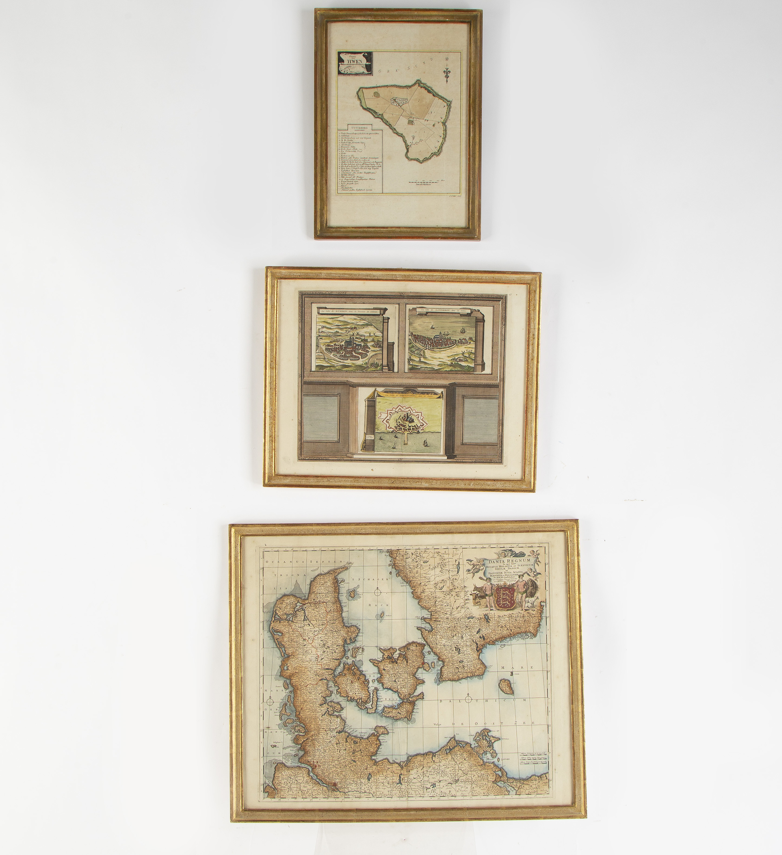 Frederik de Wit, a hand-coloured map of Denmark and Scania, ca 1680 ...