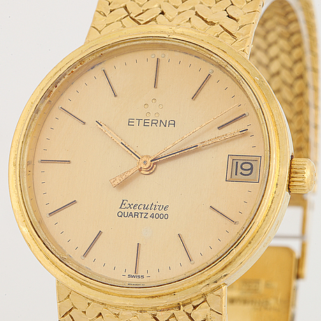 Eterna, Executive, Quartz 4000, wristwatch, 33 mm. - Bukowskis