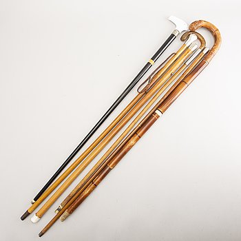 A set of six early 1900s canes. - Bukowskis
