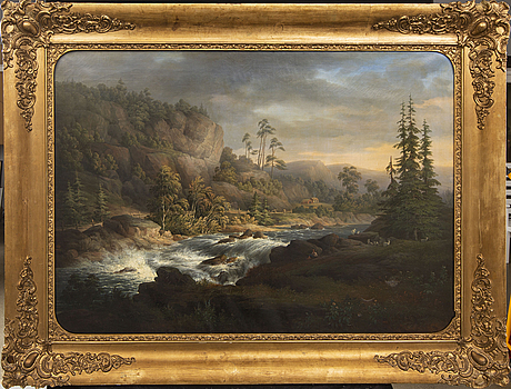 Theodor Billing, oil on canvas singed and dated 1849. - Bukowskis