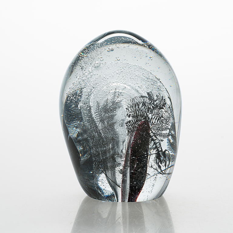 Sini Majuri, glasskulptur, "Cell", version 1, signerad Sini Majuri ...