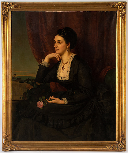 Rudolf Lehmann, oil on canvas, signed and dated 1870. - Bukowskis