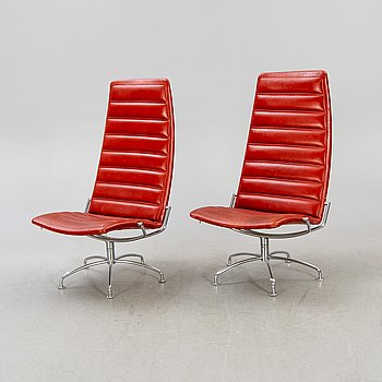 Jens Amundsen for Fritz Hansen, , a pair of armchairs, "SAS Chair ...