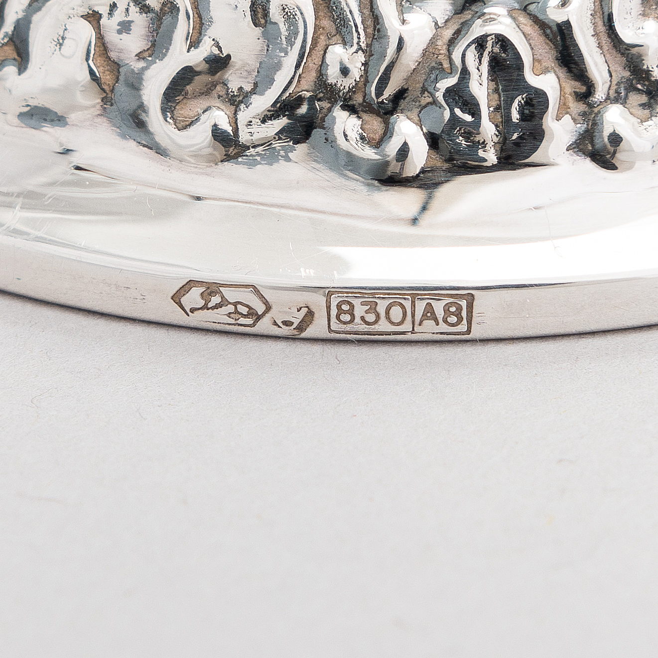 A silver dish, candelabrum and candlestick, Finnish hallmarks 1971 and ...