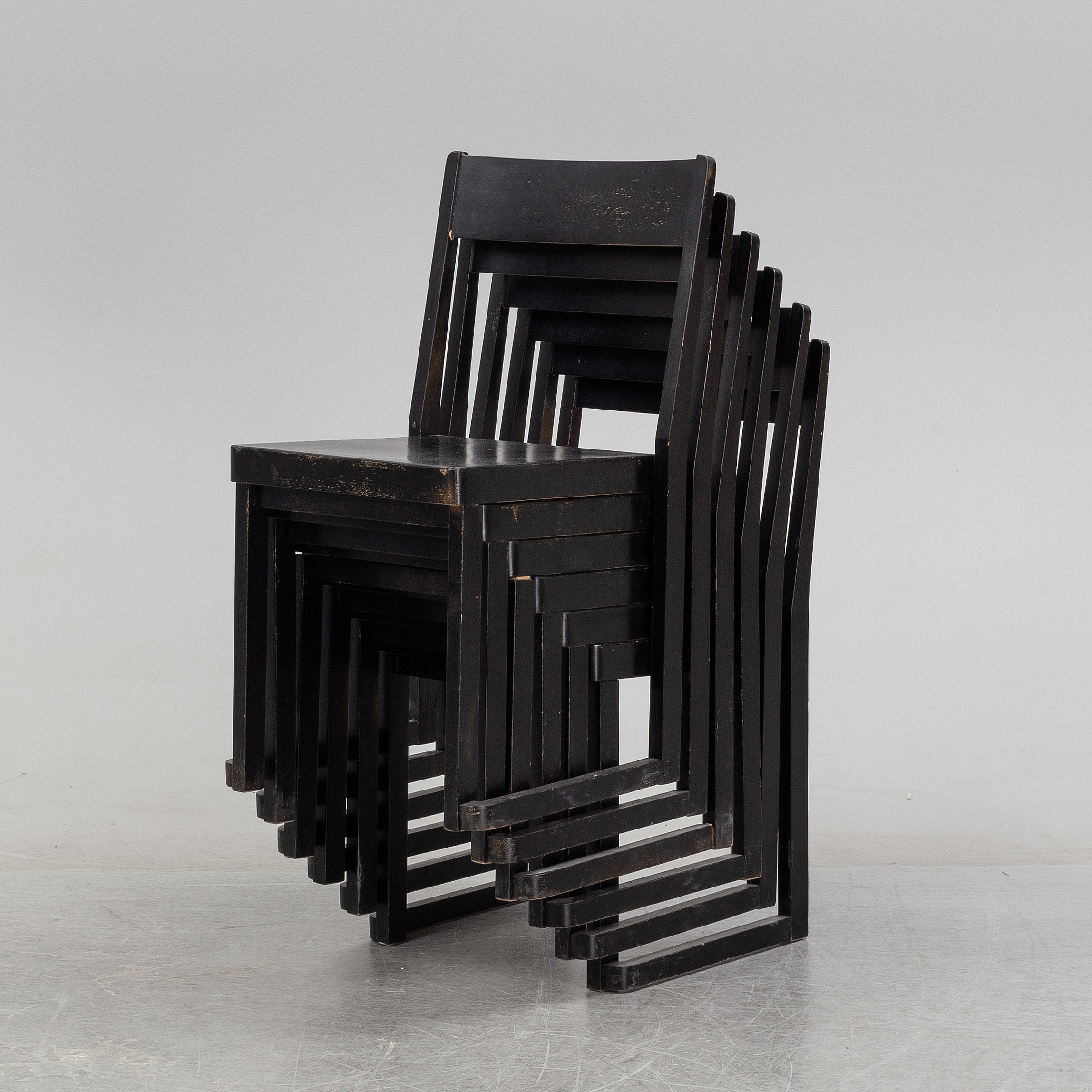 Sven Markelius, "Orkesterstolen" 6 st, 1900-talets mitt. - Bukowskis