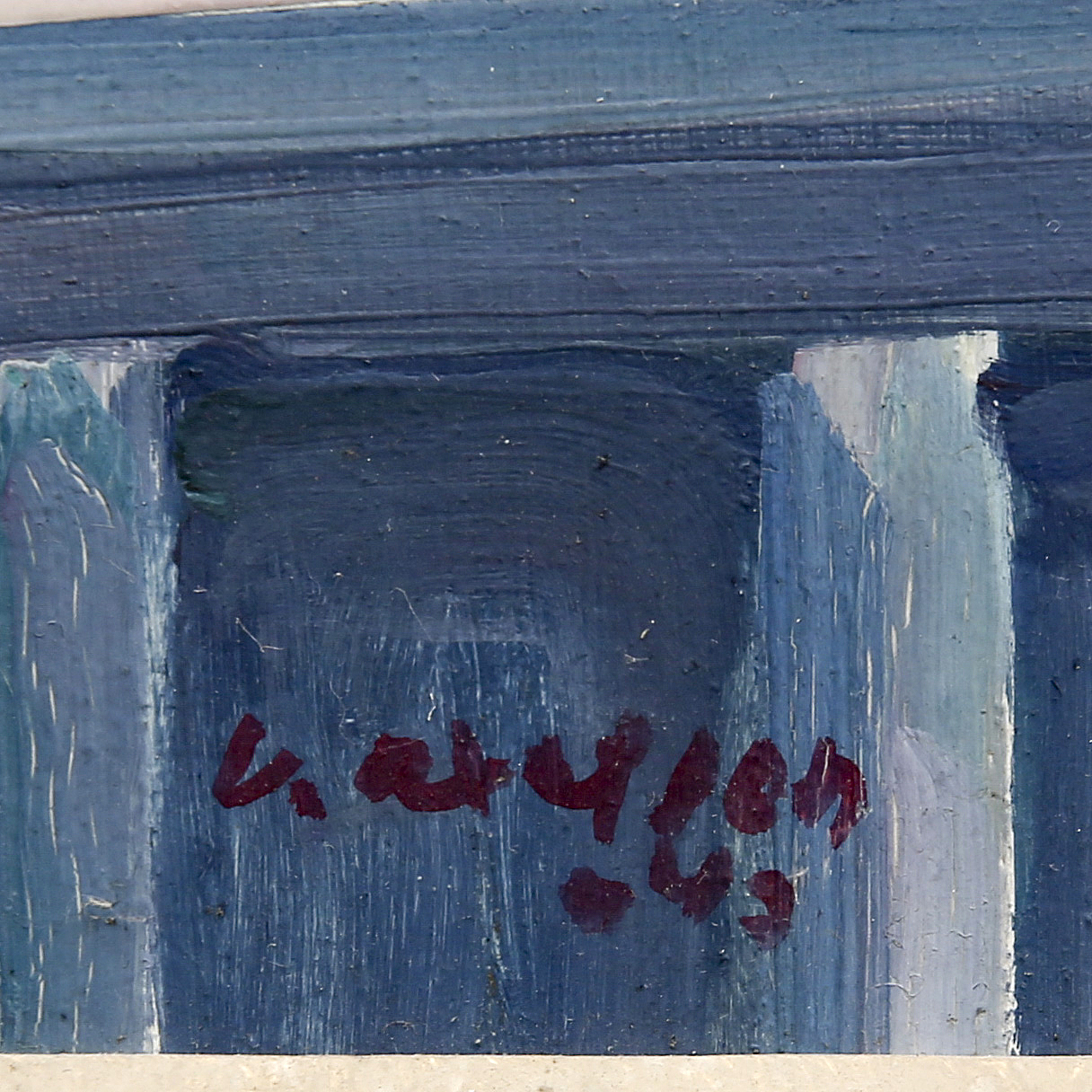 Victor Axelson, oil on panel signed and dated 49 (?). - Bukowskis