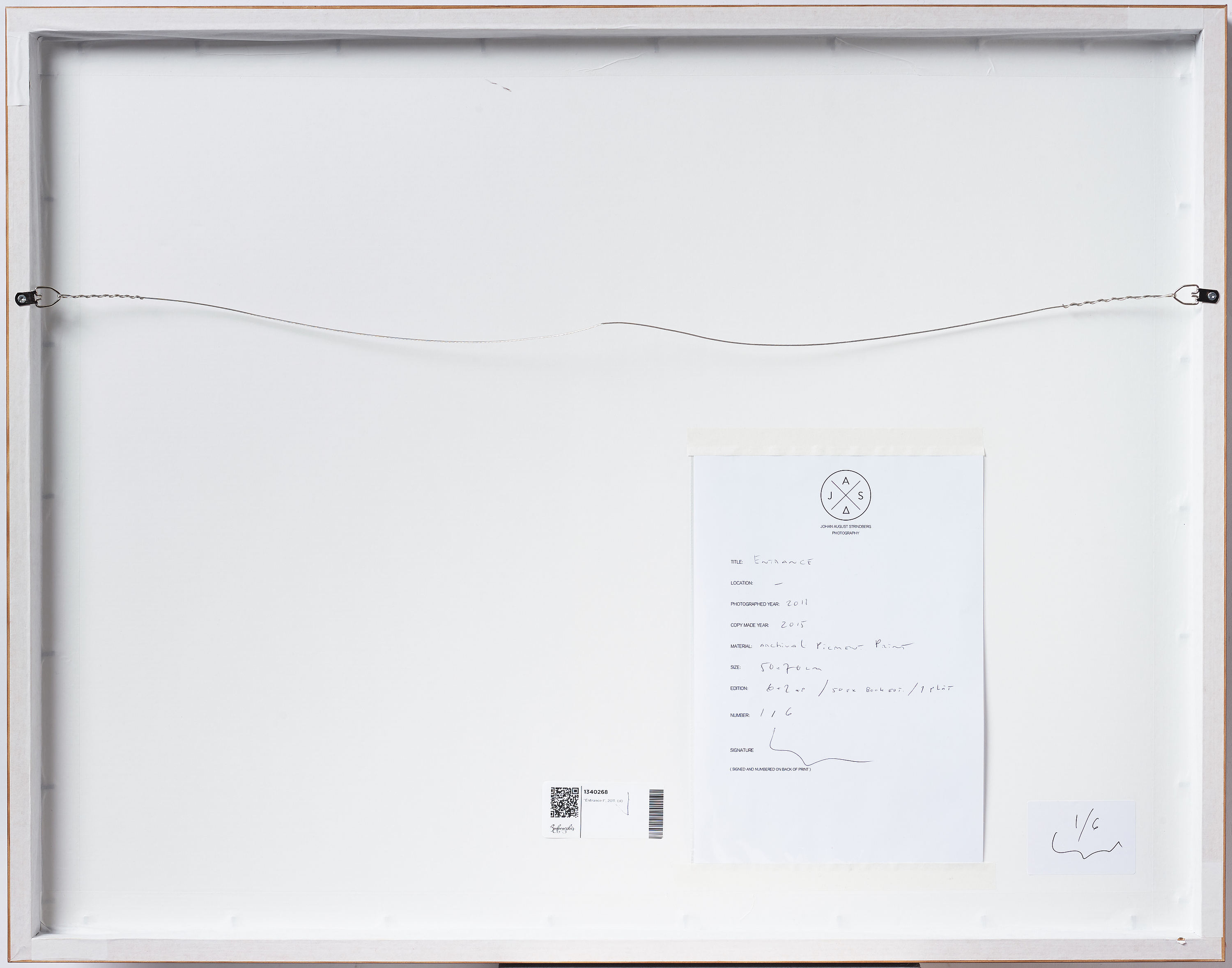 Johan Strindberg, "Entrance I", 2011. - Bukowskis