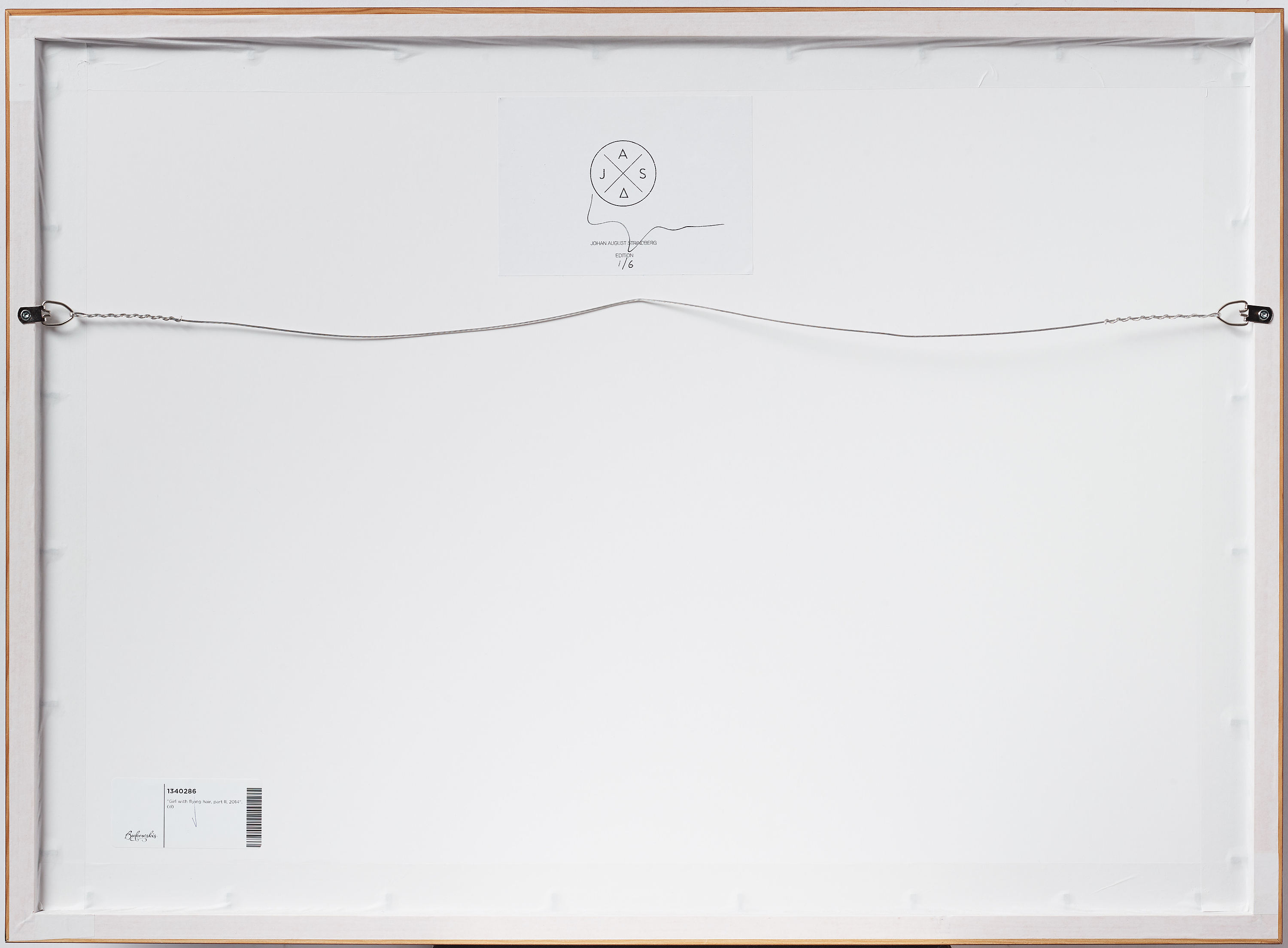 Johan Strindberg, "Girl with flying hair, part II, 2014". - Bukowskis