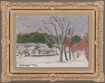 Aarre Heinonen, oil on canvas, signed and dated 1945. - Bukowskis