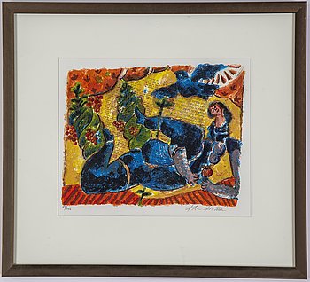 Theo Tobiasse, lithographs in colours, signed 69/150. - Bukowskis