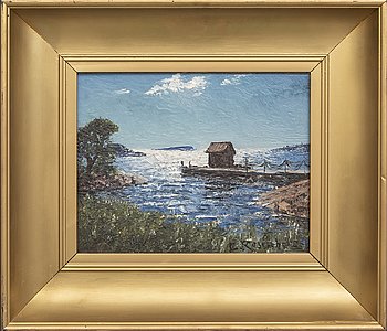 Edvard Rosenberg, olja på duk signerad och daterad 14. - Bukowskis