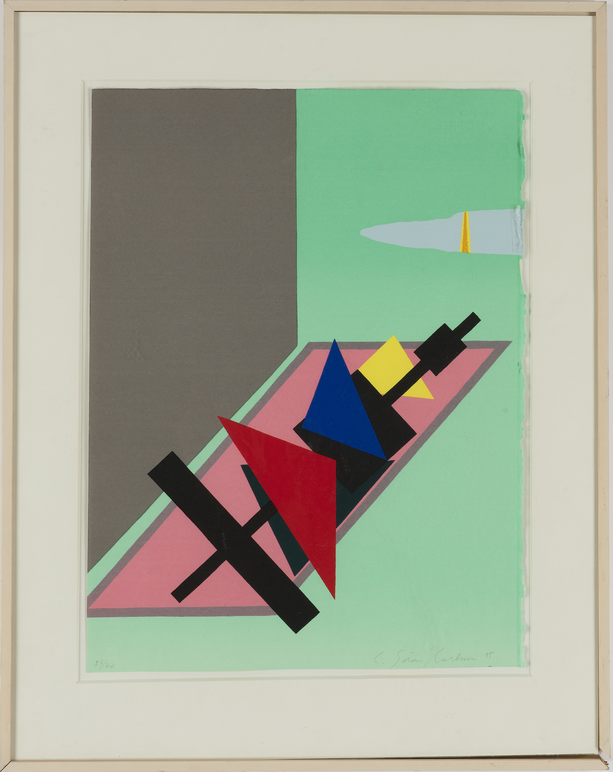 C Göran Karlsson, färgserigrafi, 1985, signerad 57/70. - Bukowskis