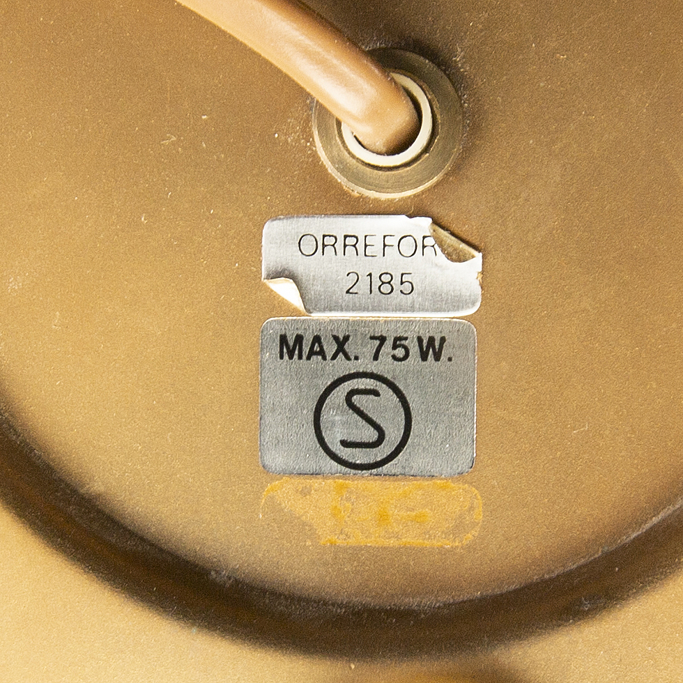 Carl Fagerlund, vägg/taklampor ett par Orrefors 1970-tal. - Bukowskis