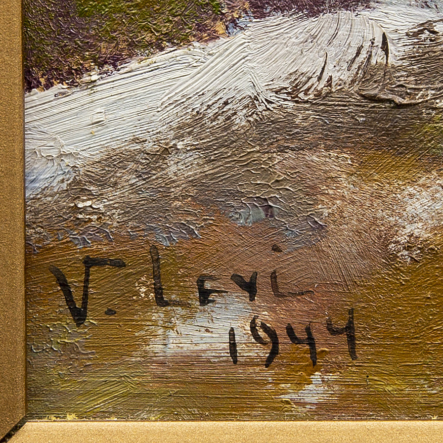 Vasili Levi,oil on panel signed and dated 1944. - Bukowskis