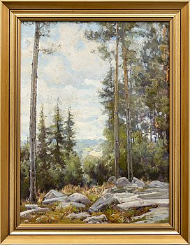 Vasili Levi,oil on panel signed and dated 1944. - Bukowskis