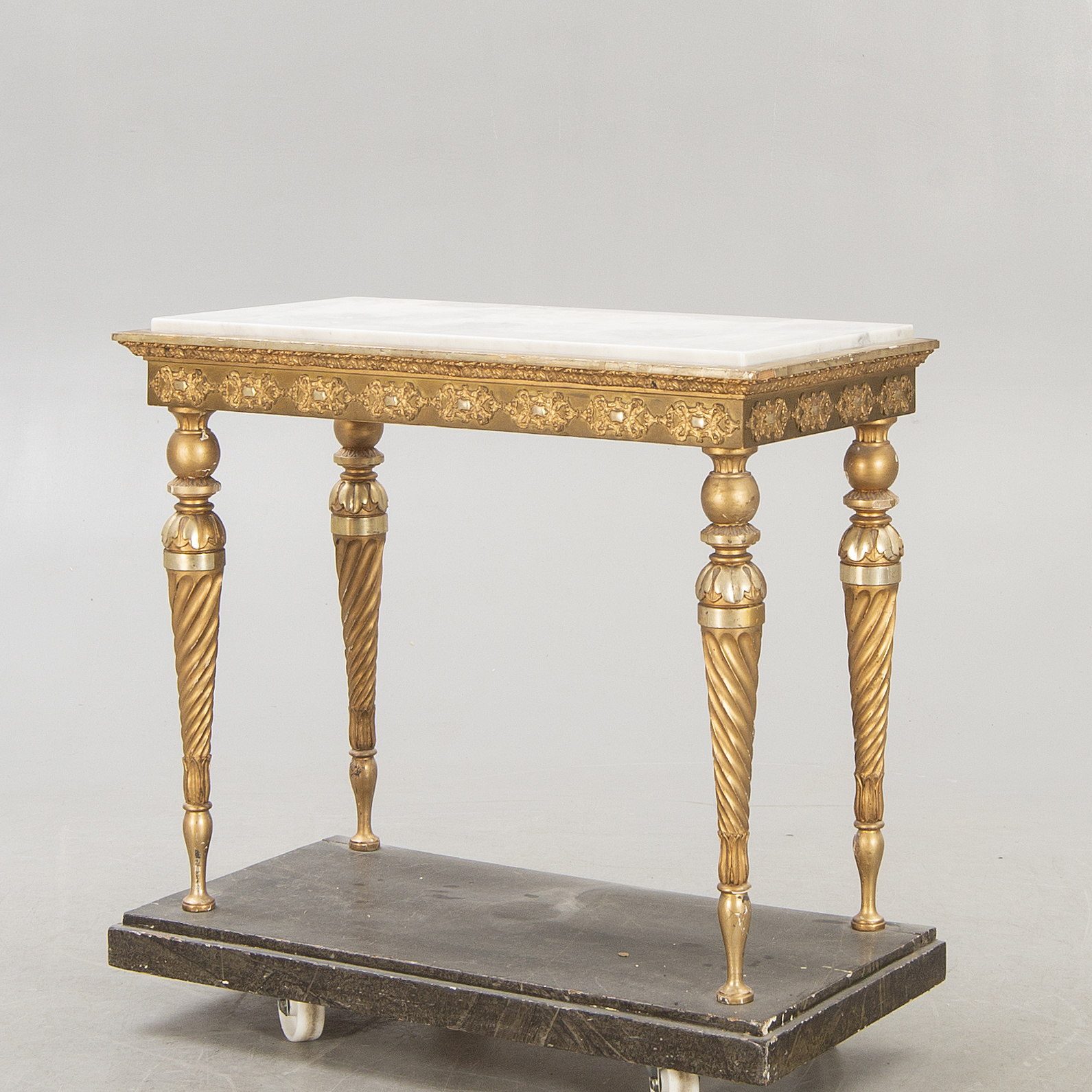 A Swedish Empire console table signed JM Berg Gothenburg. - Bukowskis