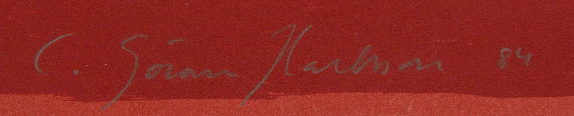 C Göran Karlsson, serigrafi, 1984, signerad 80/200. - Bukowskis