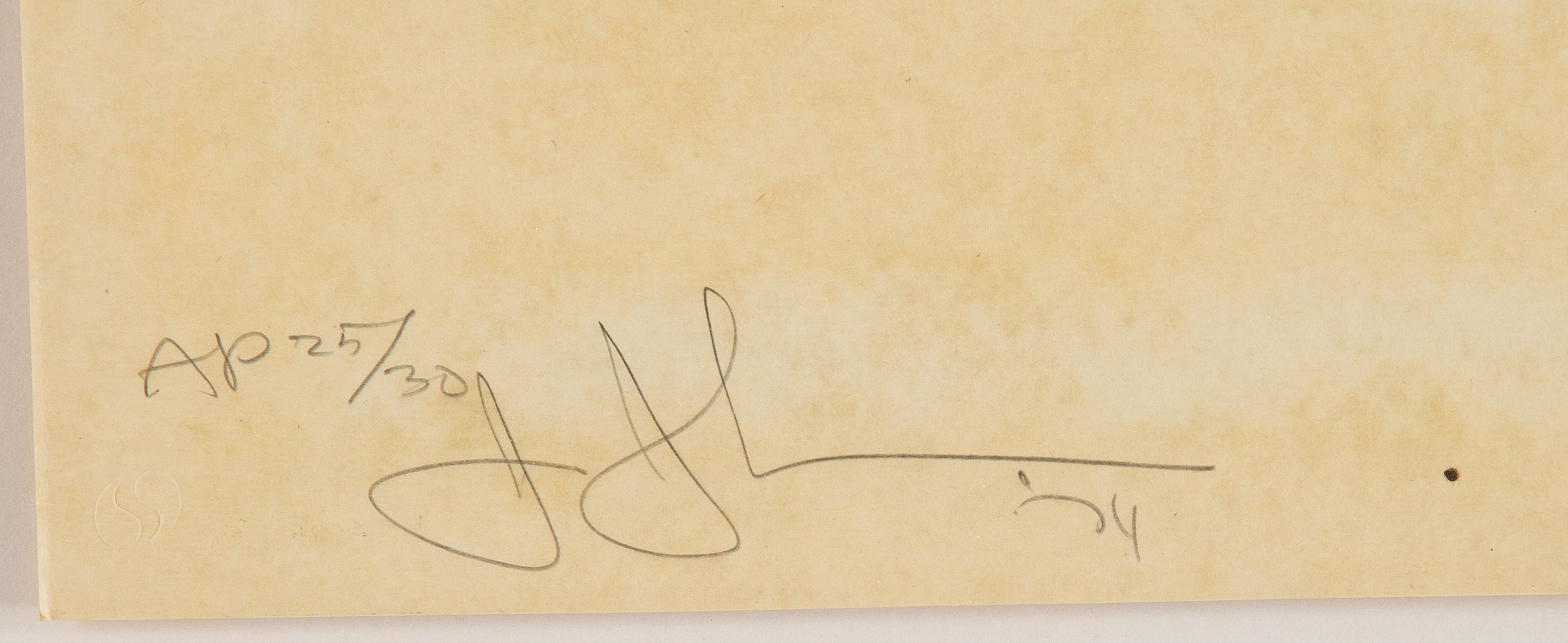 Jasper Johns, a signed, dated and numbered die-cut stencil. - Bukowskis