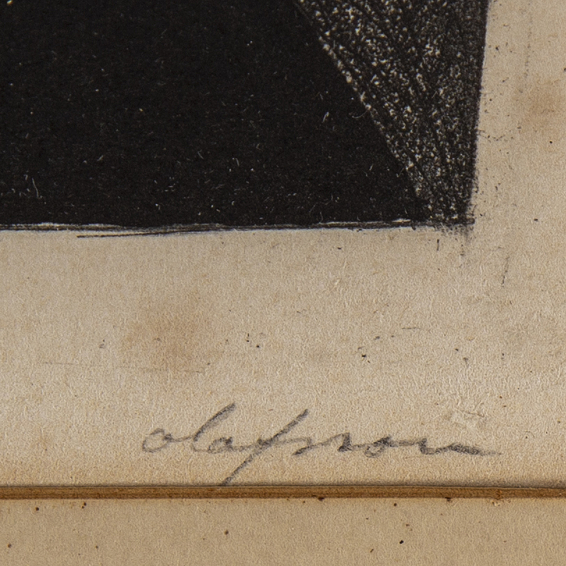 Pierre Olofsson, etching, signed and numbured 2/150. - Bukowskis