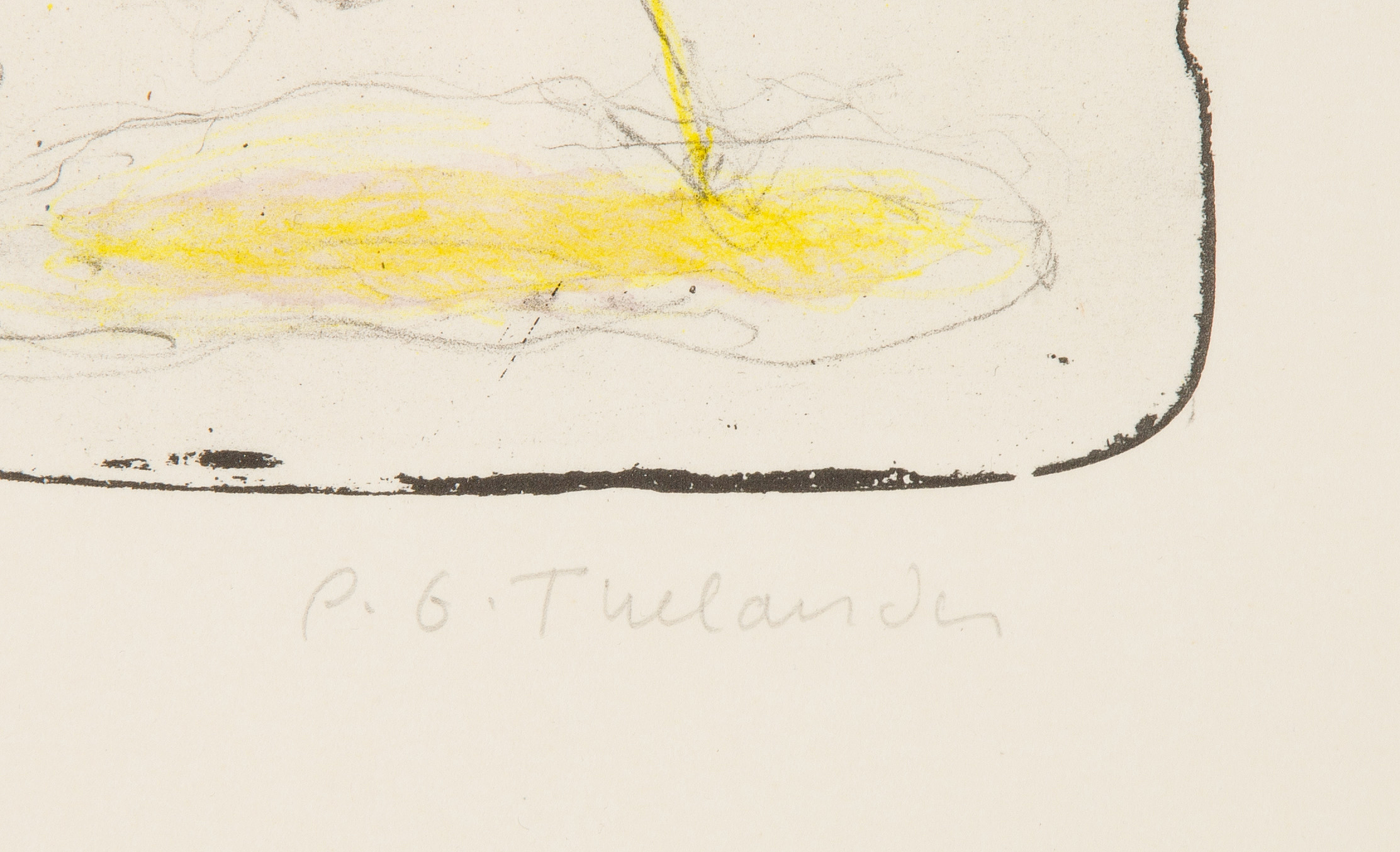 PG Thelander, lithograph in colours, 1977, signed 16/150. - Bukowskis