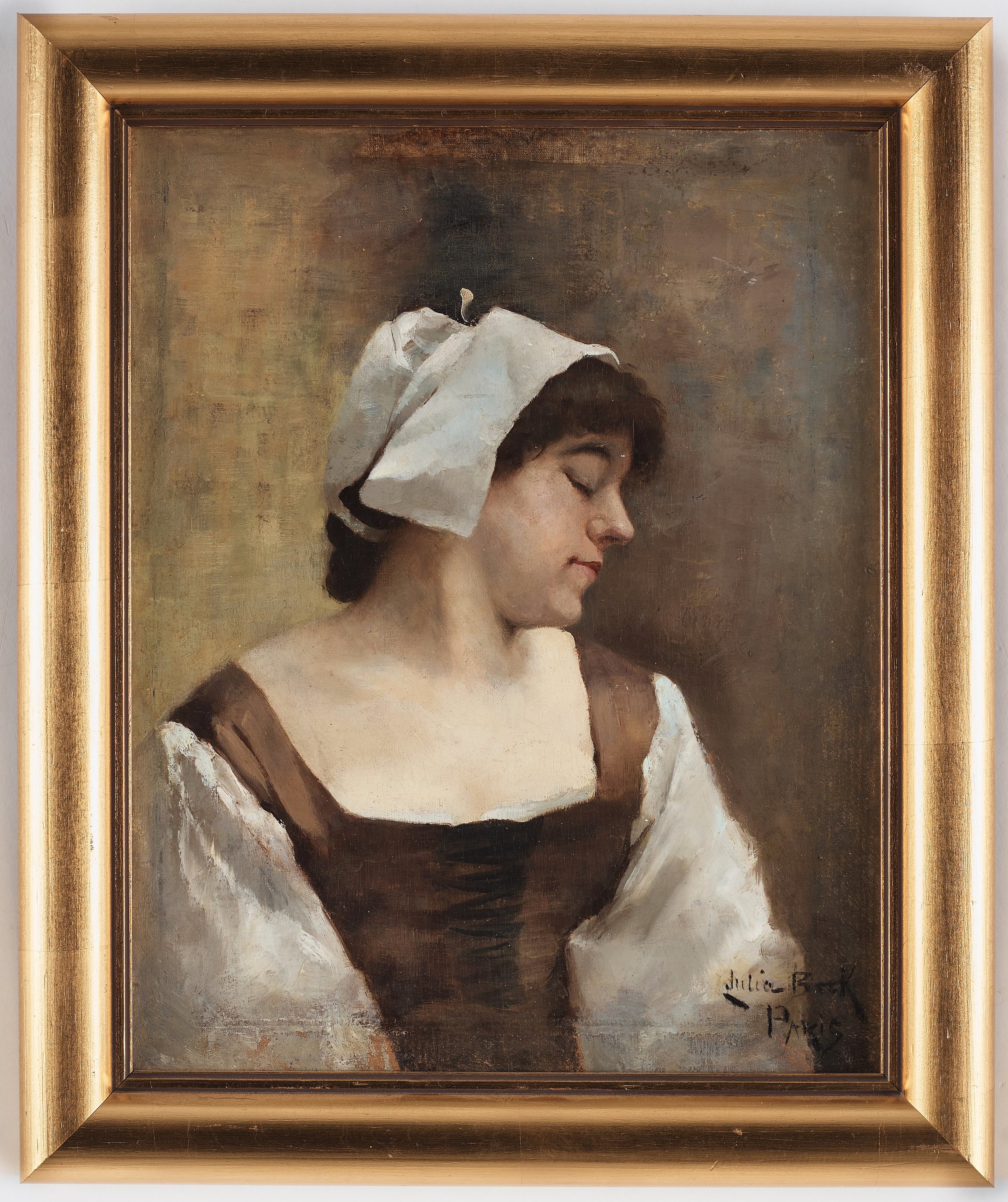Julia Beck, 'Studiehufvud' (Study of a head). - Bukowskis