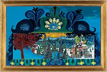 Bengt Elde, oil on panel, signed. - Bukowskis