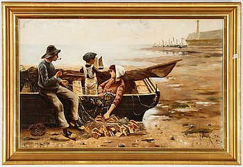 William Féron, oil on canvas, signed and dated -86. - Bukowskis