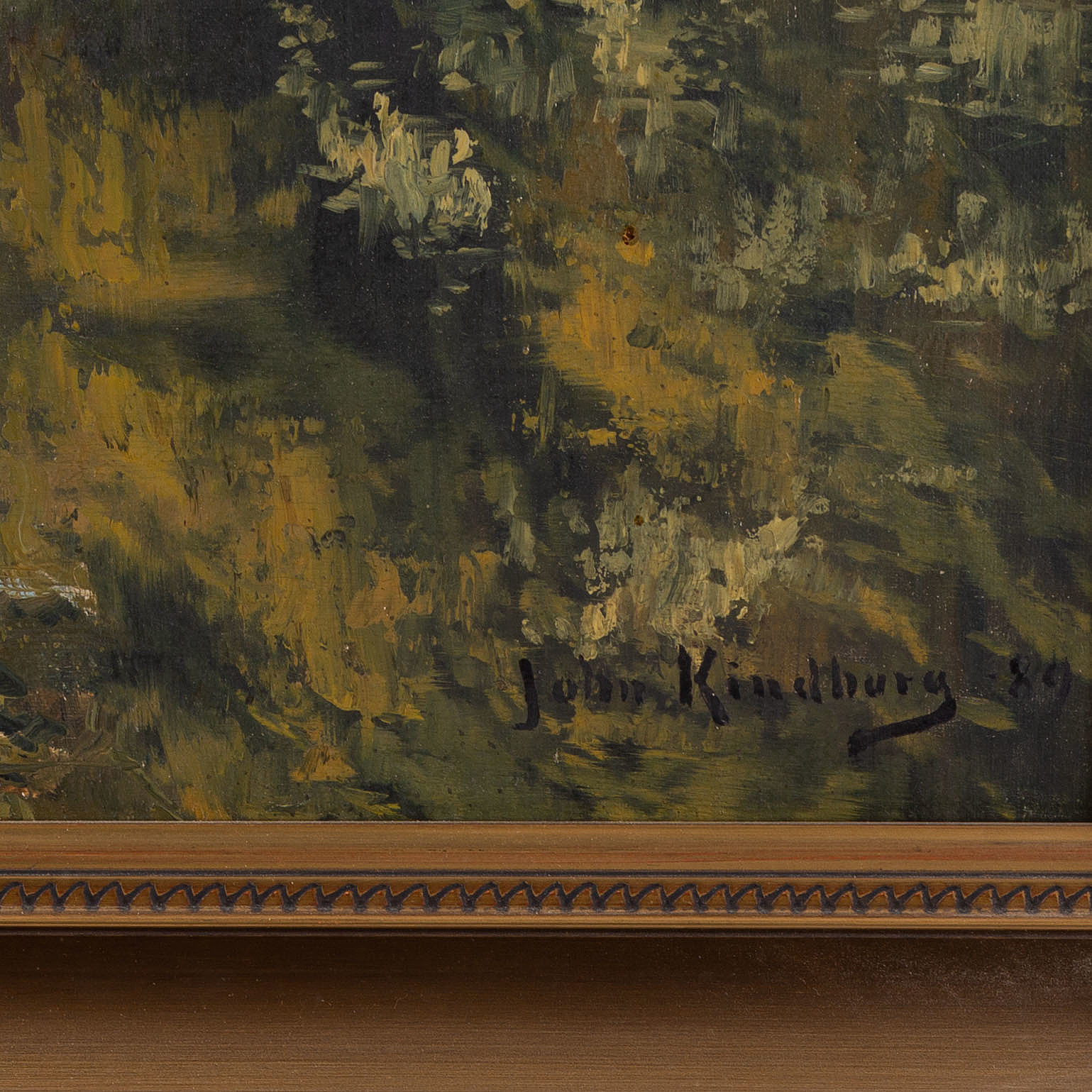 Johan Kindborg, oil on canvas, signed. - Bukowskis