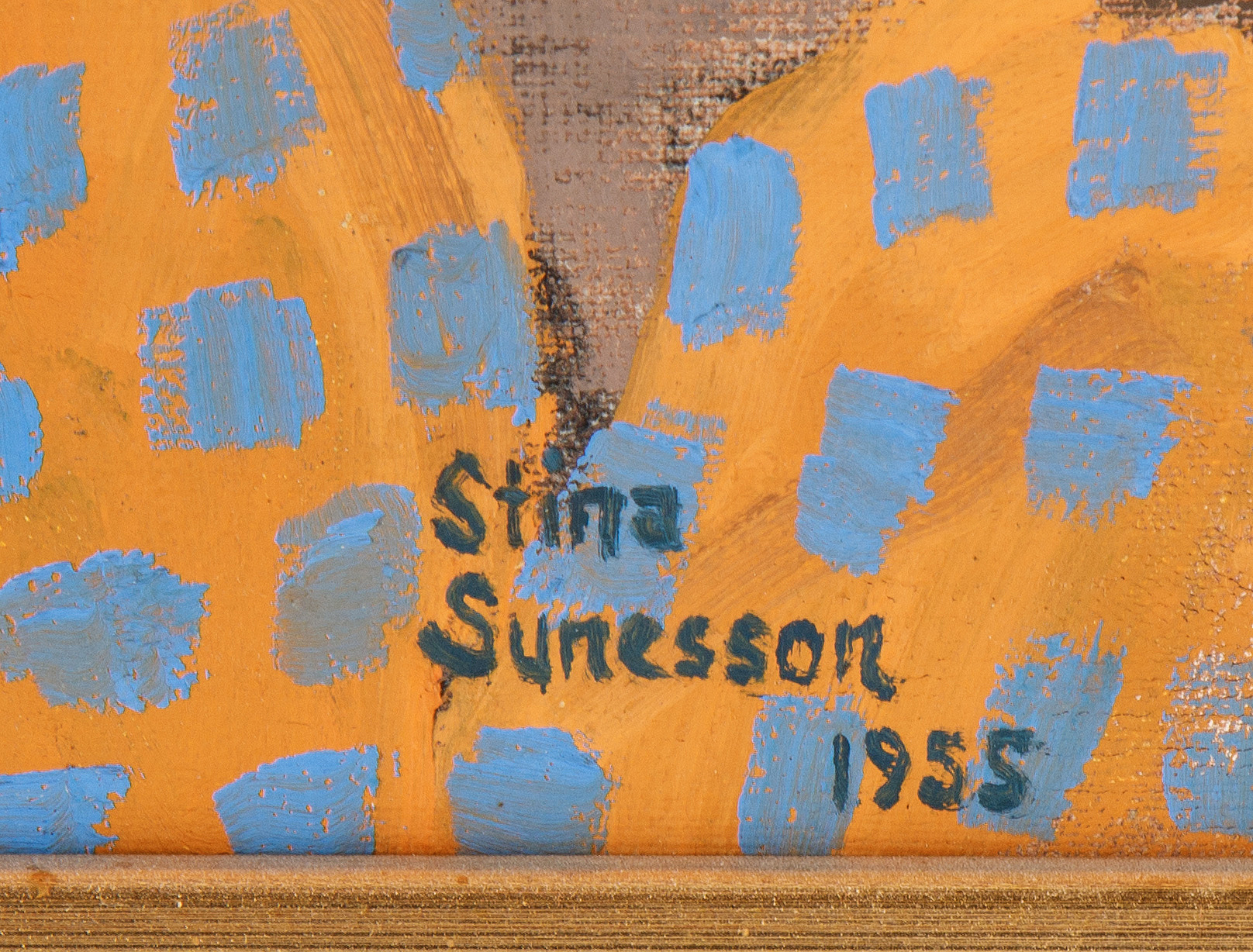 Stina Sunesson, olja på duk, signerad och daterad 1955. - Bukowskis