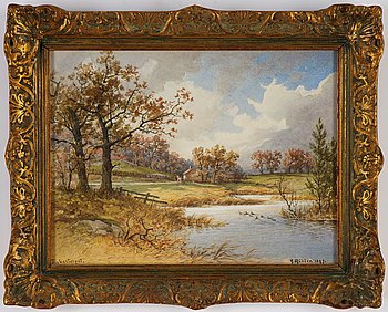 Herman Müller, akvarell, signerad och daterad 1897. - Bukowskis