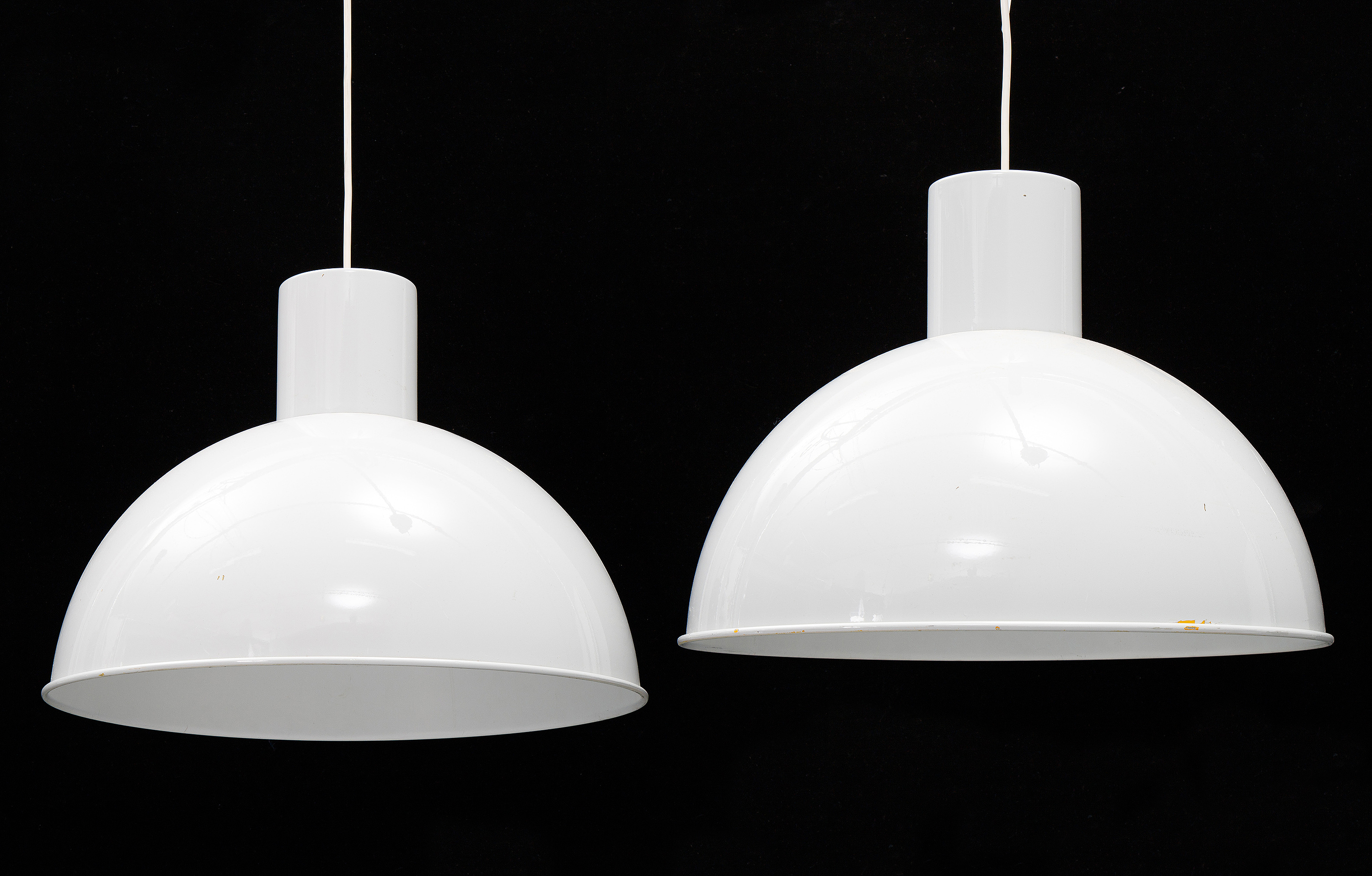 Two 'Maxi Bunker' ceiling lamps by Jo Hammerborg, Fog & mørup, second ...