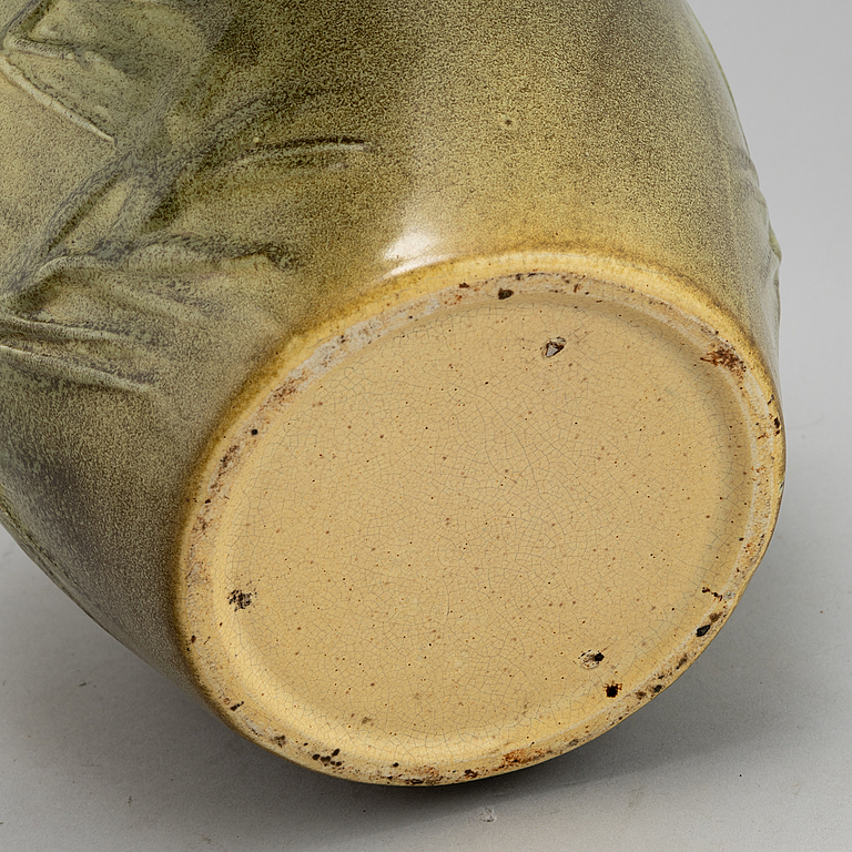 Albin Hamberg, a stoneware Art Nouveau urn, Höganäs, early 20th Century ...