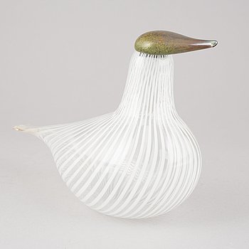Oiva Toikka, a glass bird, signed Soumen Sotka Oiva Toikka Nuutajärvi ...