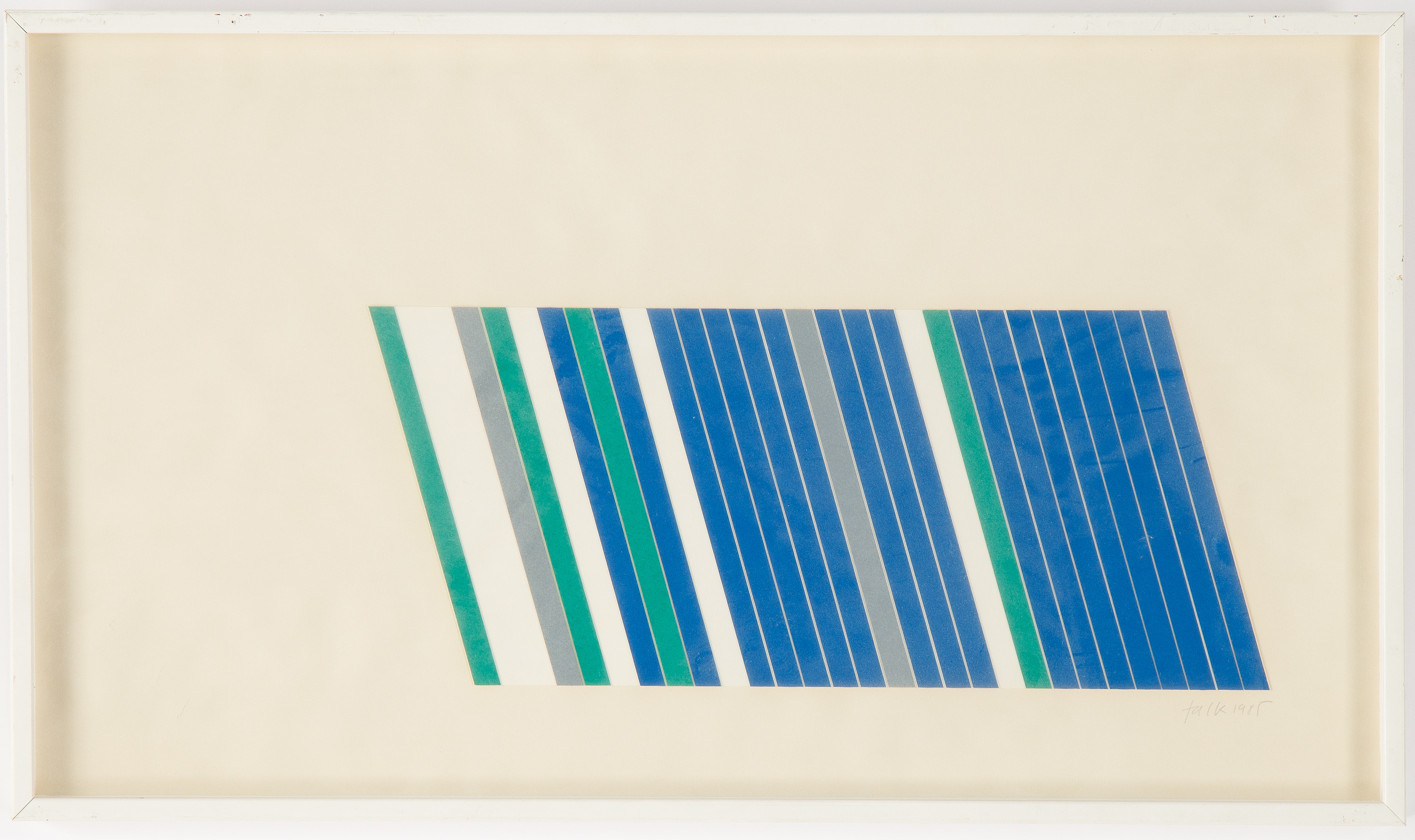 Lars-Erik Falk, blandteknik, signerad Falk och daterad 1985. - Bukowskis