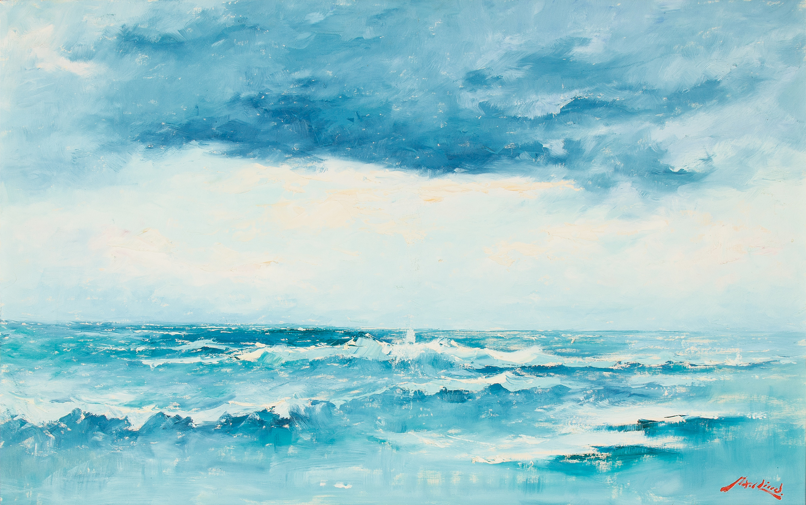 Axel Lind, olja på duk, signerad. - Bukowskis