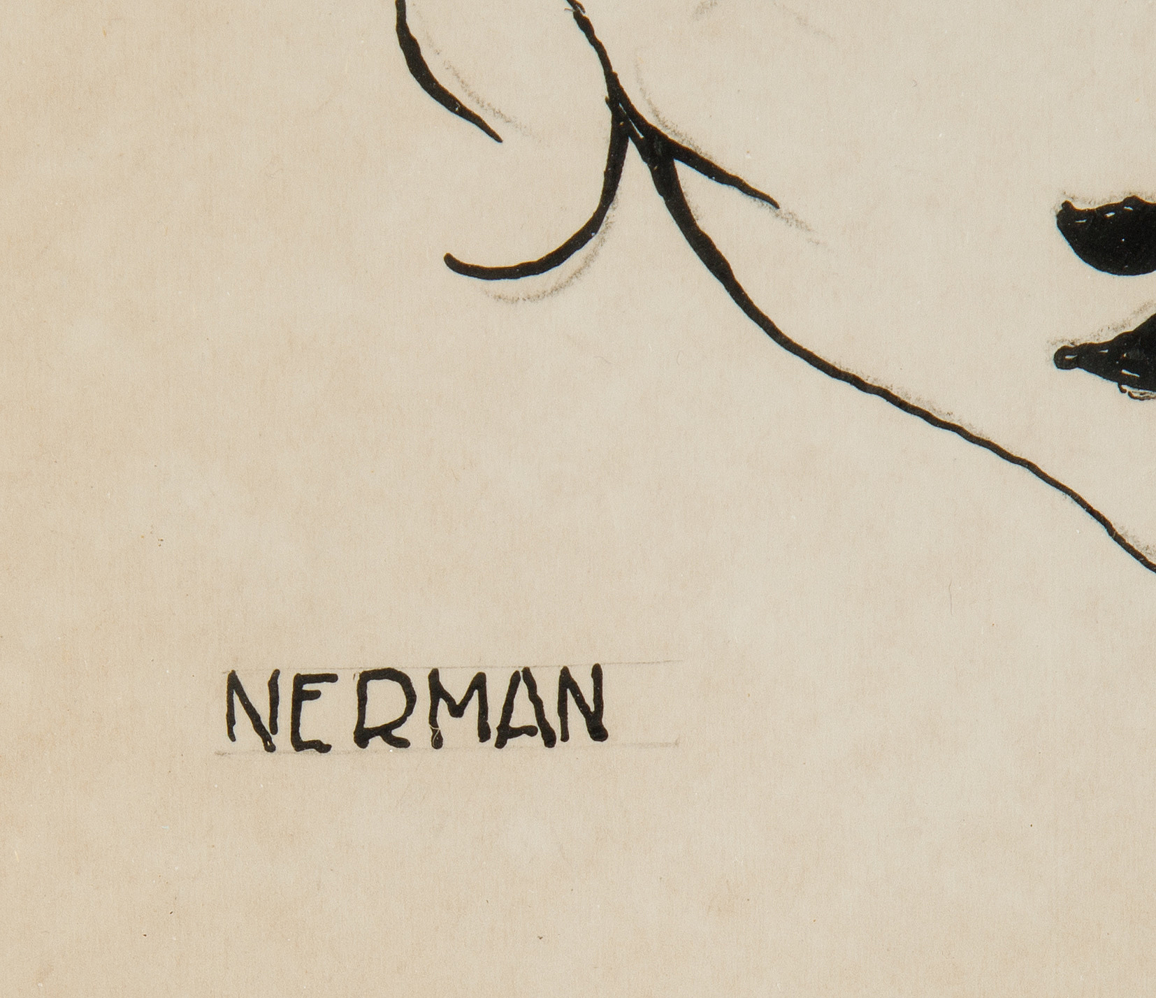 Einar Nerman, tusch, signerad. - Bukowskis