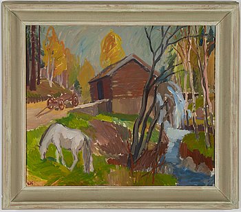 Erling Ärlingsson, oil on panel, signed. - Bukowskis