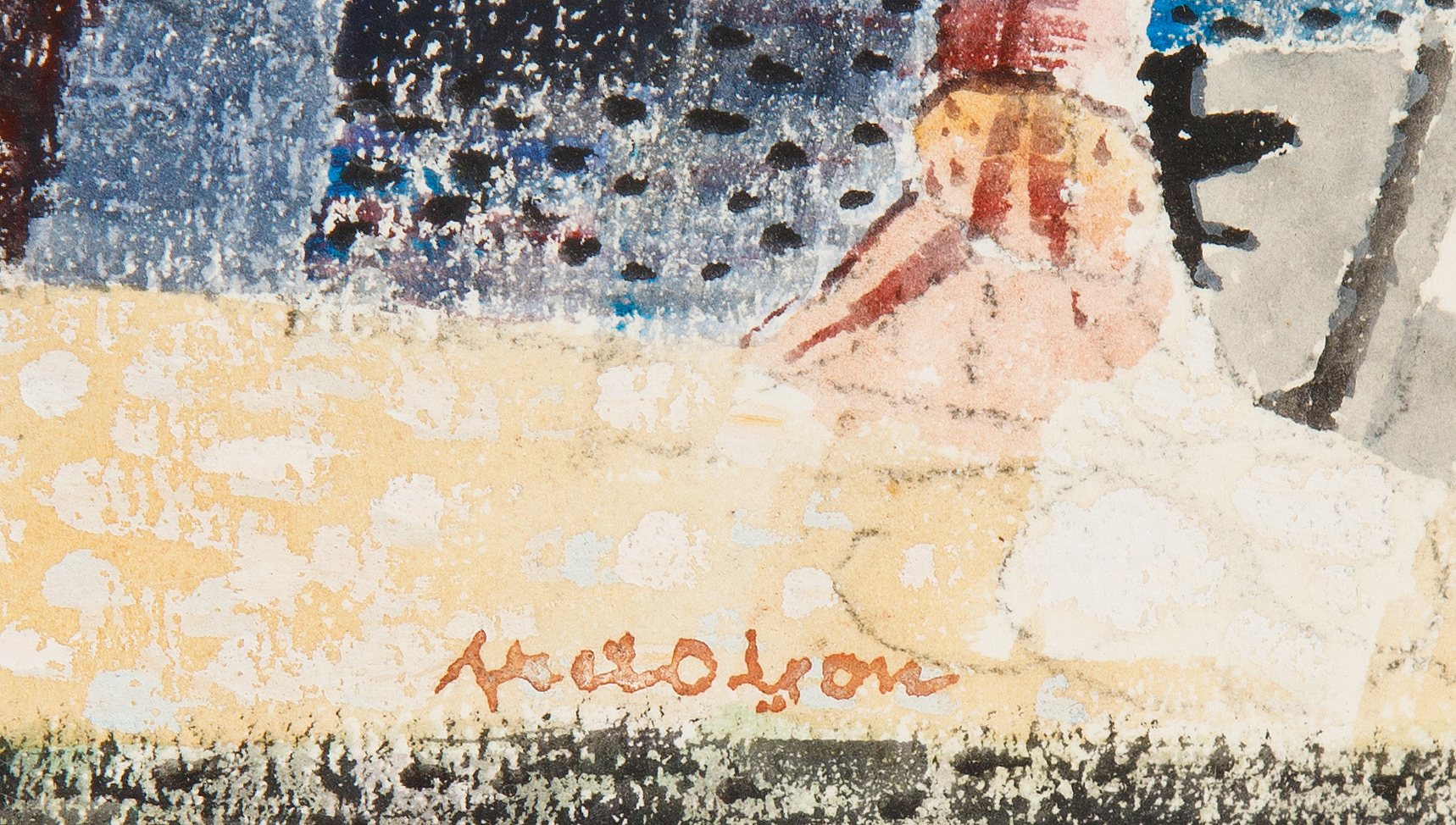 Axel Olson, akvarell, signerad Axel Olson. - Bukowskis