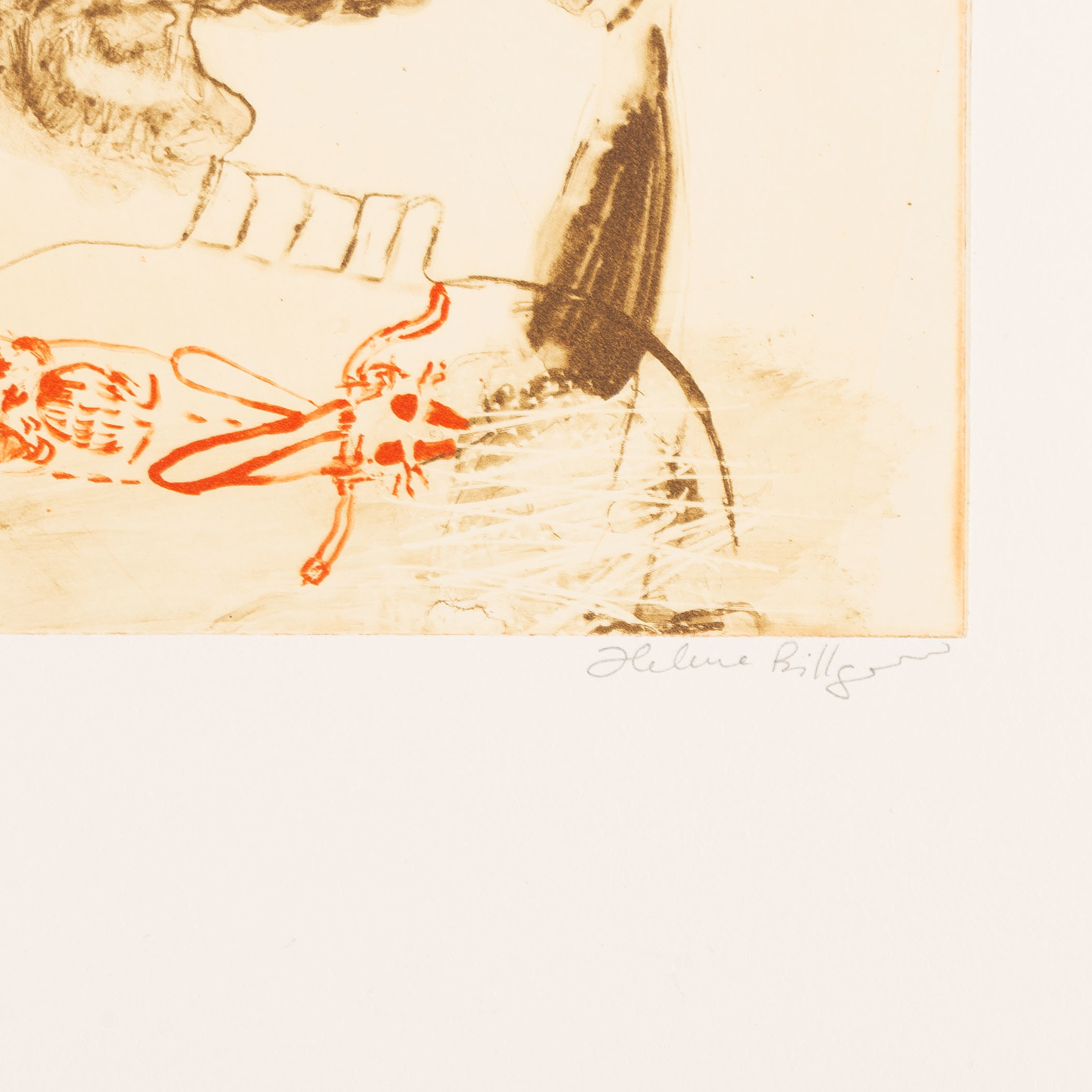 Helene Billgren, etching, signed and numbured 32/250. - Bukowskis