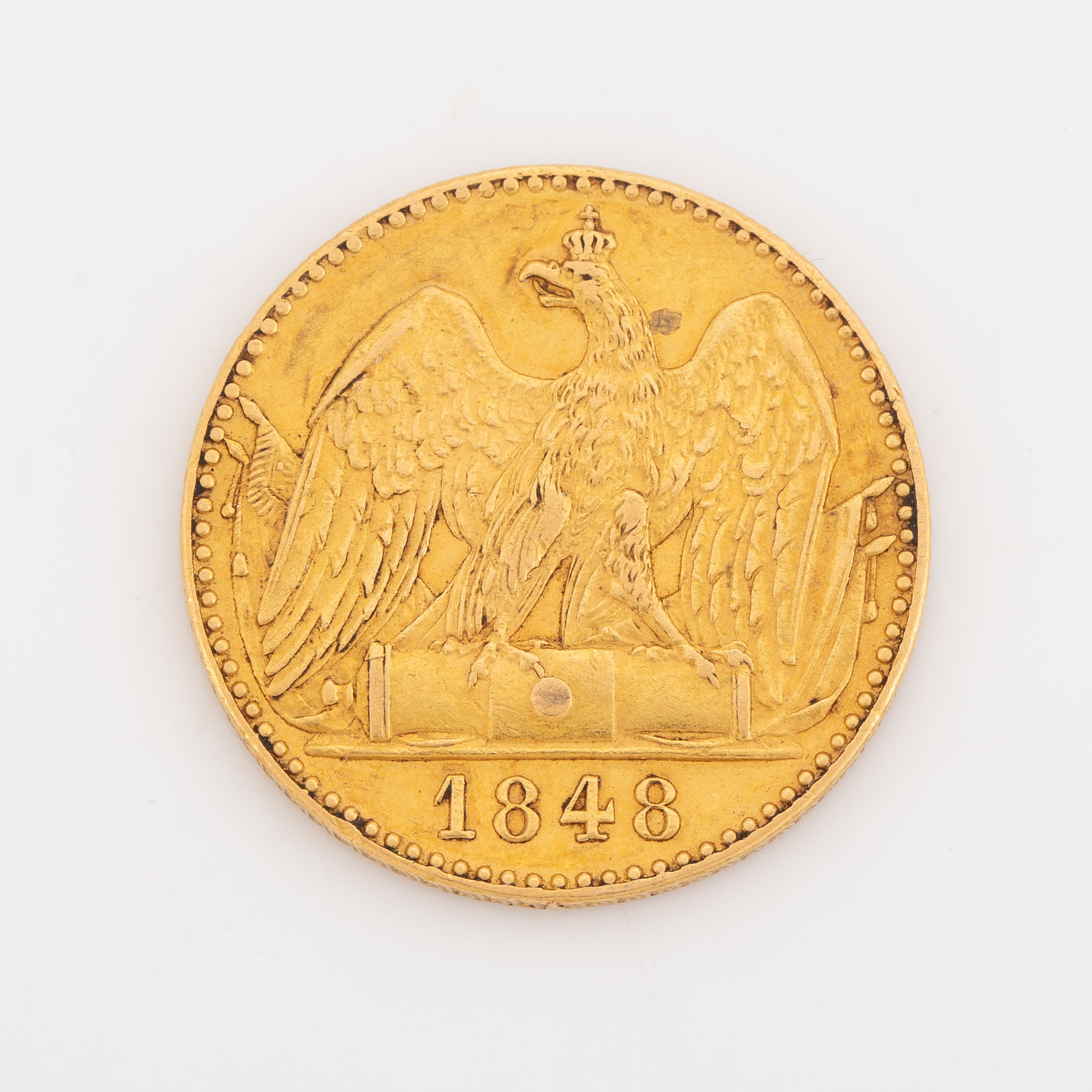 A gold coin, Preussen, Friedrich Wilh IV, 2 d'Or, 1848. - Bukowskis