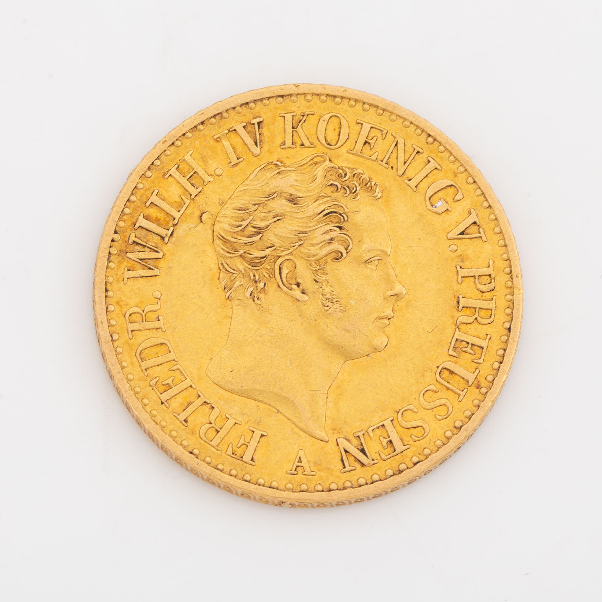 A gold coin, Preussen, Friedrich Wilh IV, 2 d'Or, 1848. - Bukowskis