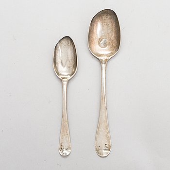 Two late 18th-century silver spoons, Käkisalmi ja Viborg. - Bukowskis