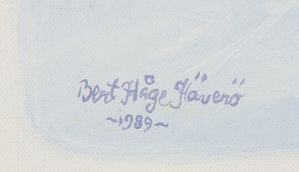 Bert Håge Häverö, oil on canvas, signed and dated 1989. - Bukowskis