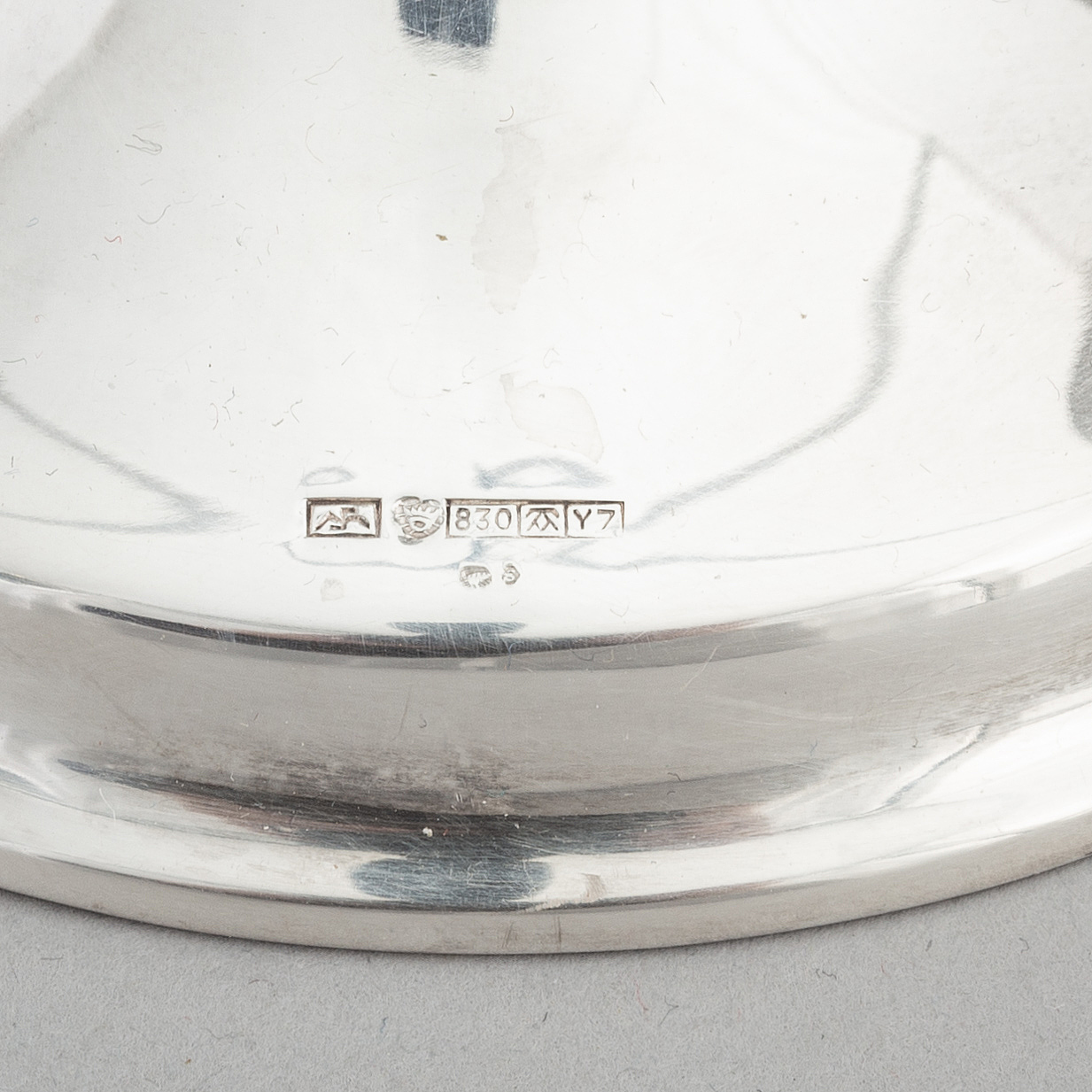 A Finnish silver candelabra, mark of Sulo Miettinen, Turku 1974 ...