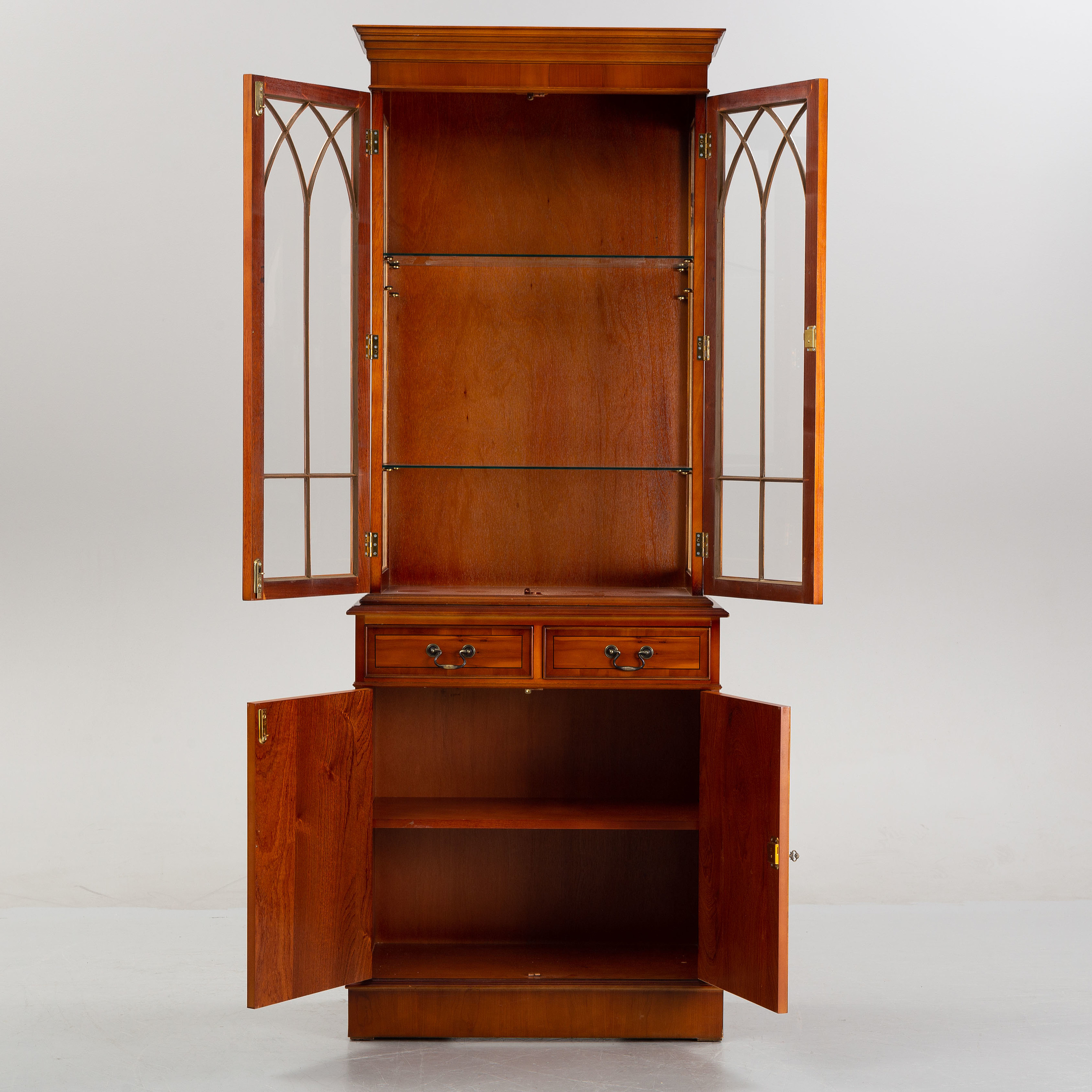 An English yew cabinet, 21st Century. - Bukowskis