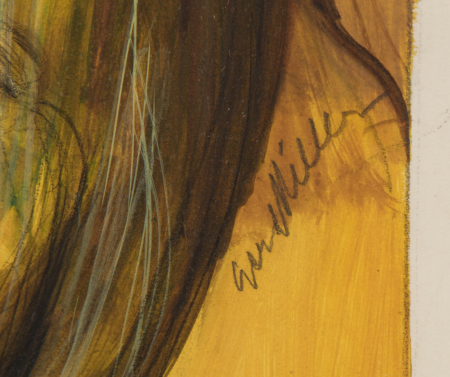 Gerd Miller, gouache, signed. - Bukowskis