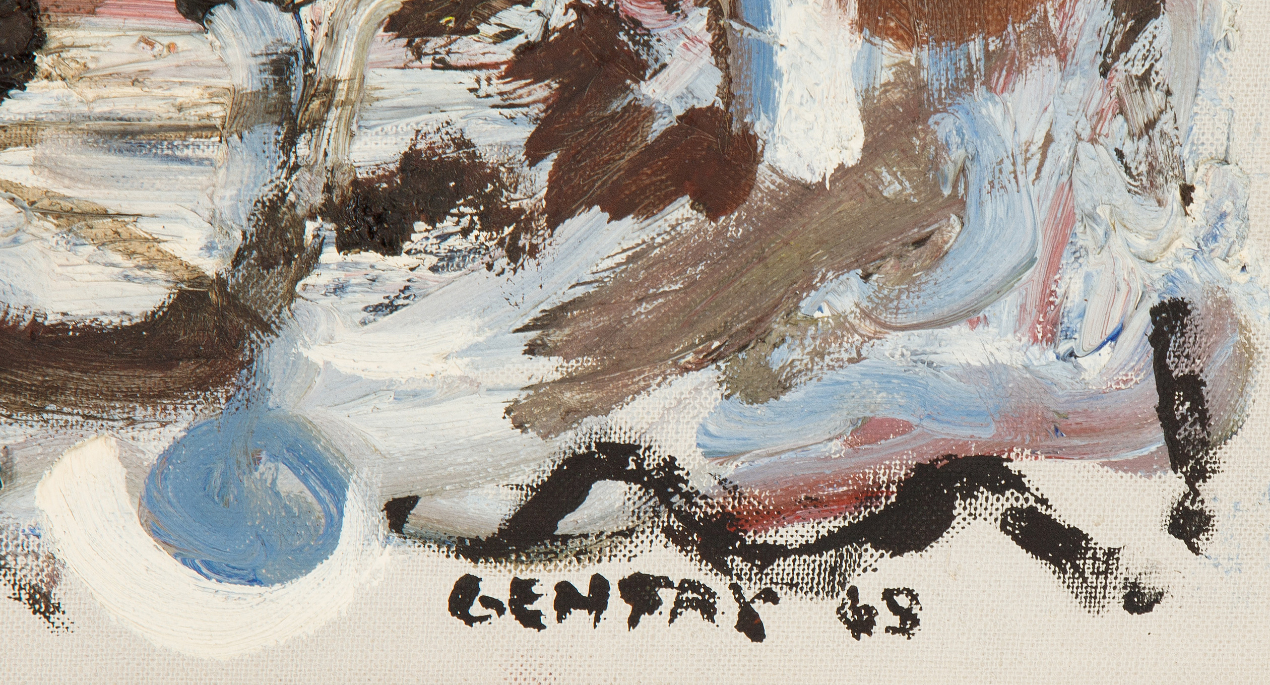 Herbert Gentry, oil on canvas, signed and dated -63. - Bukowskis