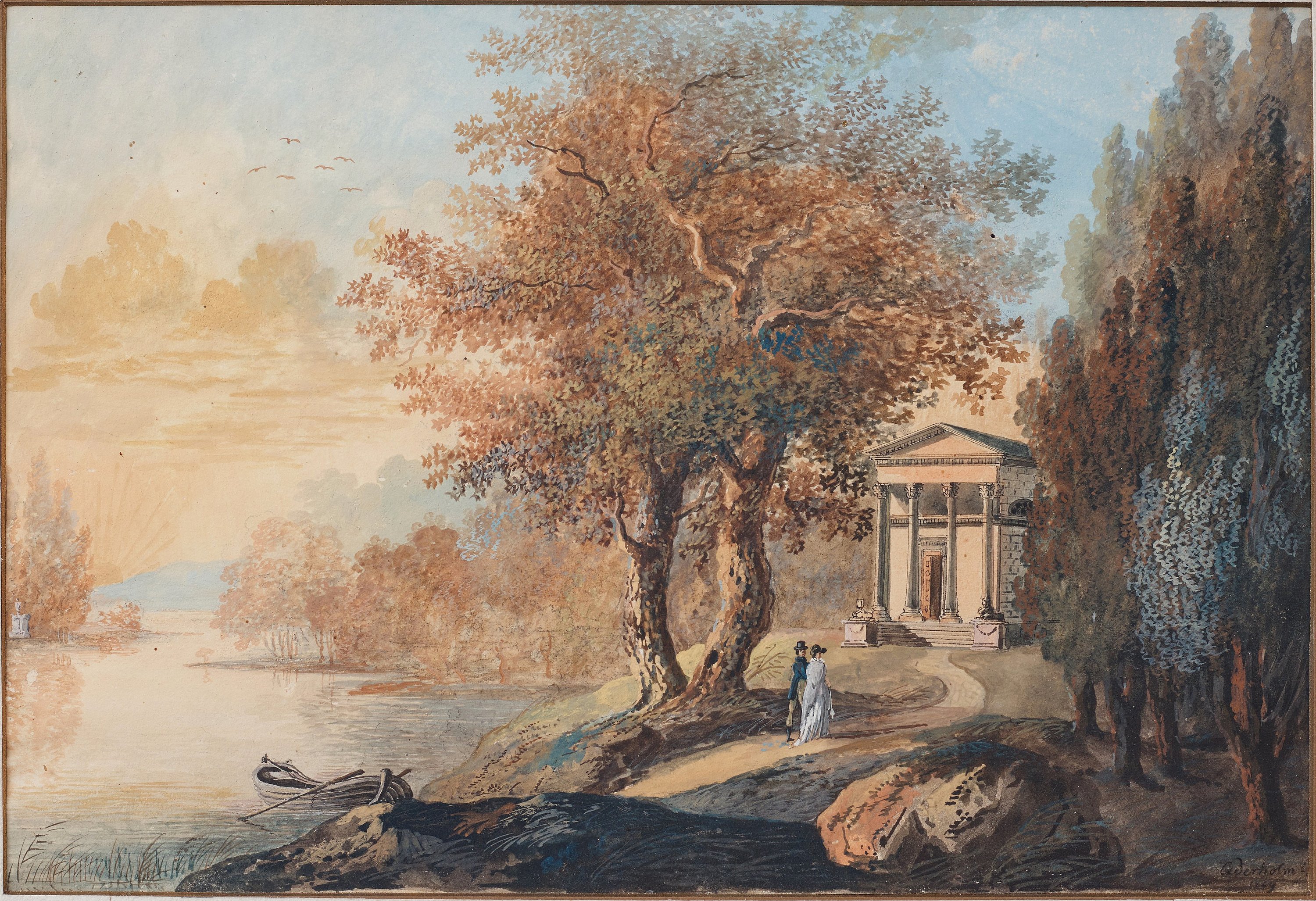 Axel Fredrik Cederholm, "Amor och Psyketemplet" (Kärlekstemplet) i ...